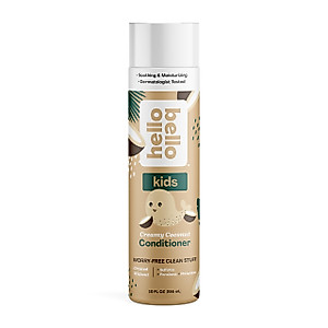Hello Bello Kids Conditioner - Gentle Hypoallergenic Tear-Free Formula - Vegan and Cruelty-Free - Creamy Coconut Scented - 10 fl oz