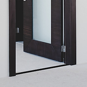 Rubber Bond Floor Transition Strip, Self-Adhesive Vinyl Flooring Transitions Laminate Floor Cover Strips | Flat Divider Strip, Easy to Install & Peel (120 Inches, Black)