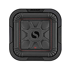KICKER 46L7T84 L7T L7-Thin 8-Inch (20cm) Subwoofer, Dual Voice Coil, 4-Ohm, 350 Watt