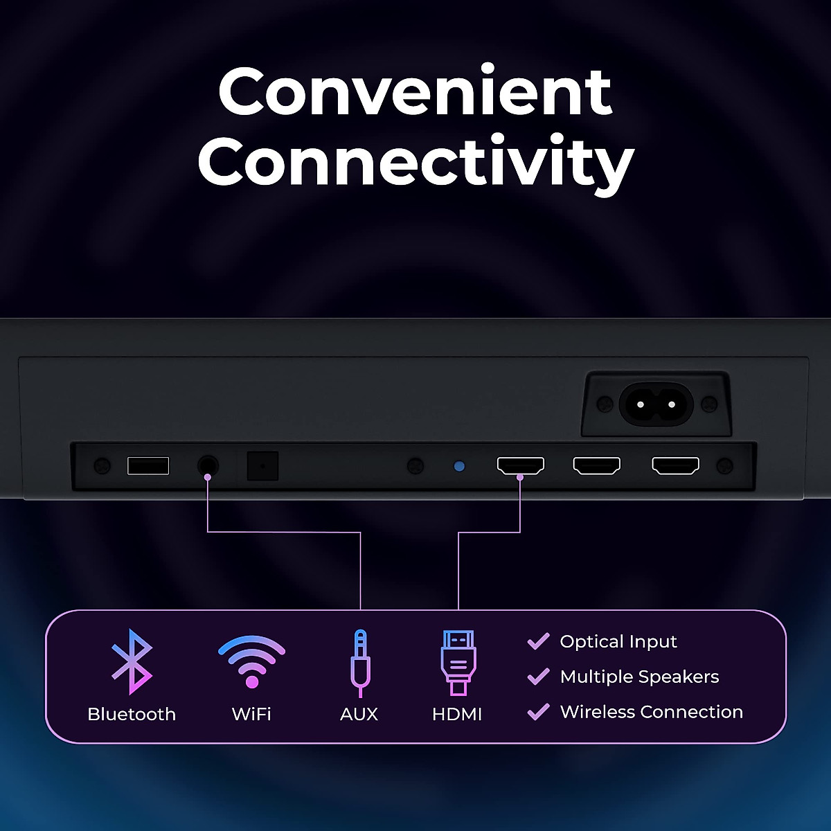 PHILIPS B8405 Soundbar 2.1 with Wireless Subwoofer, Dolby Atmos, Stadium EQ Mode, DTS Play-Fi Compatible, Connects with Amazon Echo Devices and Voice Assistants, AirPlay 2 & BT Support, TAB8405