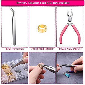 Earring Making Supplies, Paxcoo 1350pcs Earring Making Kit with Earring Hooks, Jump Rings, Pliers, Earring Backs, Earrings Holder Cards and Clear Bags for DIY Earring Supplies and Earring Findings