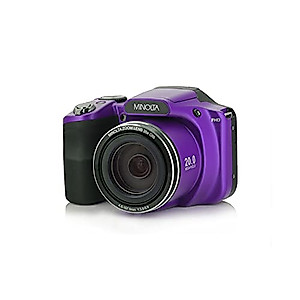 Minolta 20 Mega Pixels Wifi Digital Camera with 35x Optical Zoom & 1080p HD Video Optical with 3-Inch LCD, 4.8 x 3.4 x 3.2, Purple (MN35Z-P)