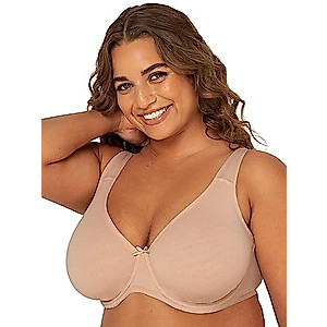 Fruit of the Loom Women's Plus-Size Cotton Unlined Underwire Bra, Sand, 38G