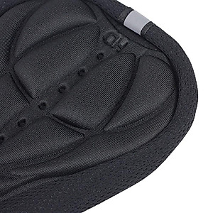 Toxz Cycling Bike 3D Silicone Gel Pad Black Seat Saddle Cover Soft Cushion,Soft Breathable,Bicycle Sponge Seat Cover