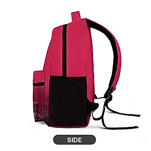 Tuuiixo Custom Basketball City Night Skyline Backpack High Capacity Fans Personalized Bag Name & Number Gift for Men Women