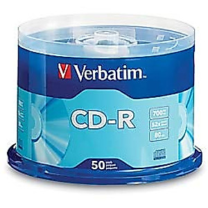 Verbatim CD-R Spindle, 700MB, Pack of 50