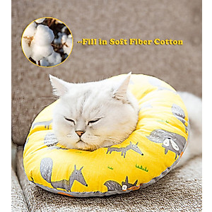 Generic Cat Cone Collar Soft, Adjustable Soft Cone for Cats, Cat Recovery Collar After Surgery for Kittens, E-Collar Elizabethan Collar for Cats, Medium