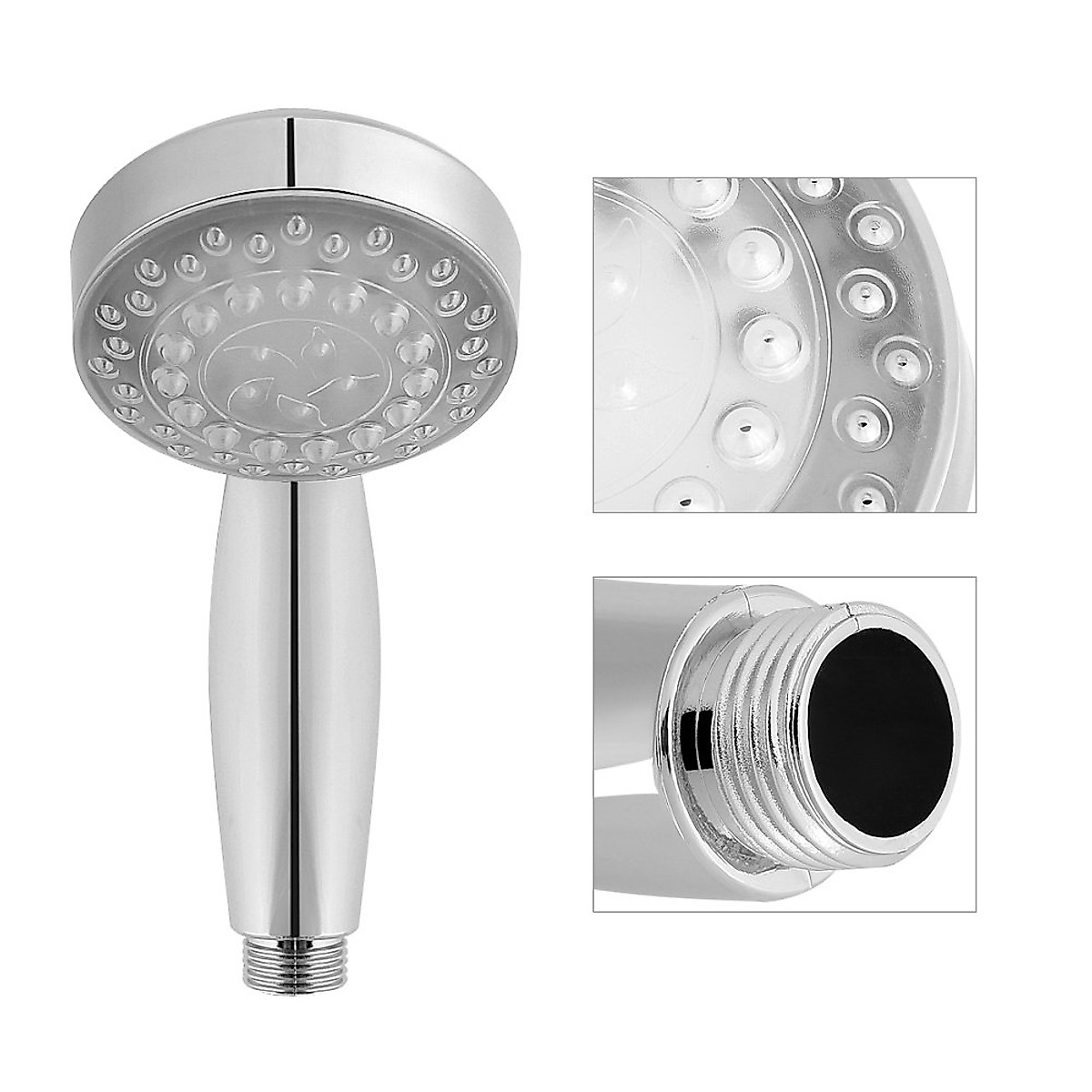 Led Shower Head, Temperature Sensor Shower Head, 3 Color Changing Shower Head with Lights for Bathroom