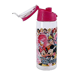 Disney Ensemble Group Mickey Minnie Goofy Donald Pluto Flip Top Bottle