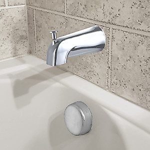 DANCO Bathroom Tub Spout with Front Pull Up Diverter, Chrome Finish, 1-Pack (88052)