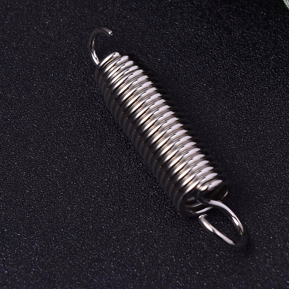 2pcs Stainless Steel Drum Foot Pedal Spring for Percussion Instrument Parts drum key tool,drum accessories,drum tuner,drum pedal(Silver)