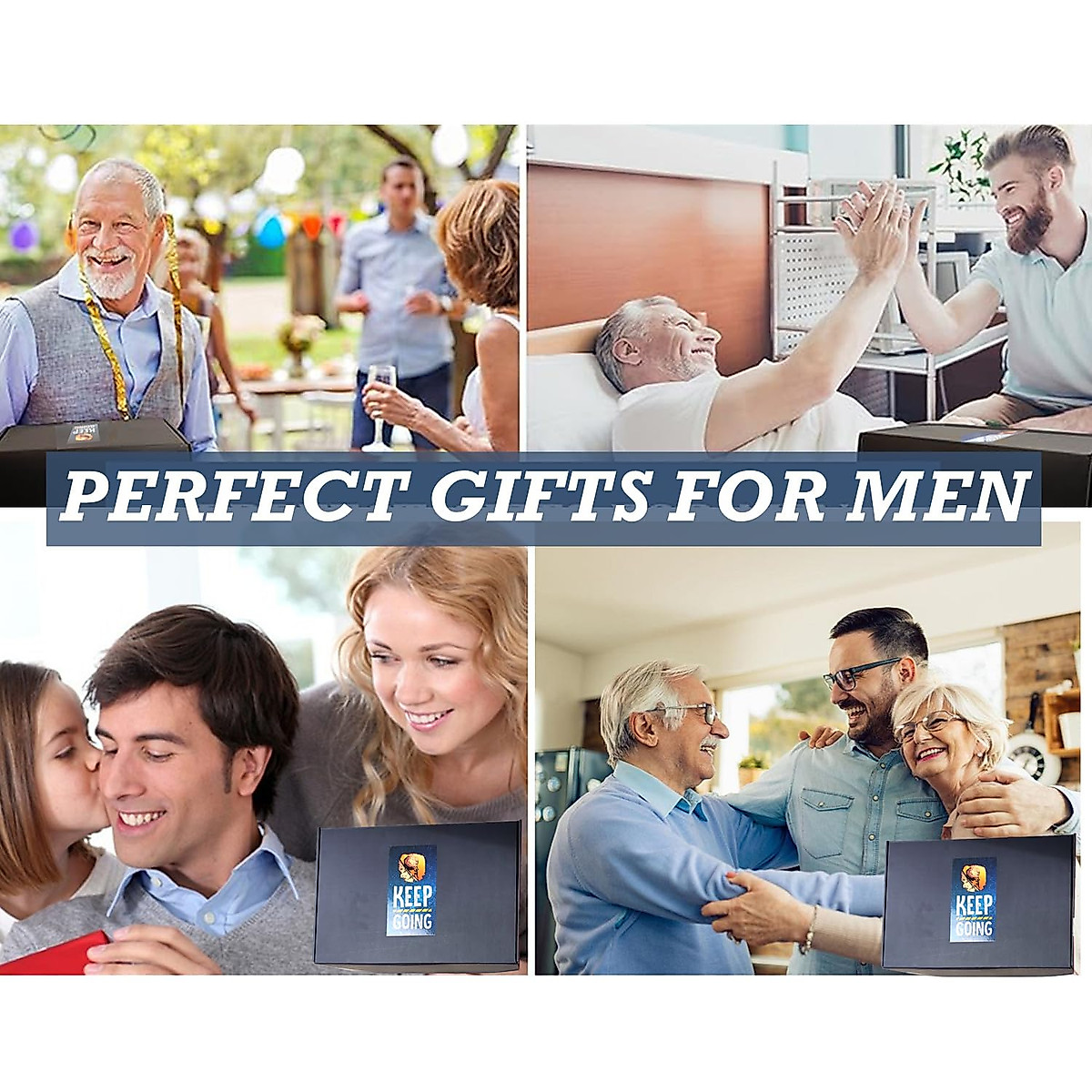 Get Well Soon Gifts Basket for Men, Care Package for Men Sick Friends, Thinking of You Feel Better Gifts After Surgery Cancer Chemo Box for Men Tumbler