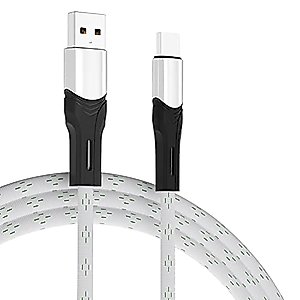 BGNTBUK Magnetic Phone Chargers 10ft 1m Braided Rope Data Cable Mobile Phone Color Fast Charging Line Soft Flash Charging Cable Suitable for Android Charging Port Turbocharger Type C