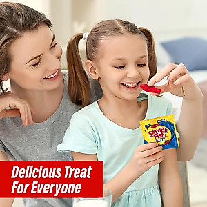 Valentine’s Day SourPatchKids Swedish Fish Candy Bulk for Romantic Sweet Indulgence - Individually Wrapped Mini Mix Variety Pack for Kids, Include 22 Gummy Treat Fun Size Bags, 9.7oz (44Count)