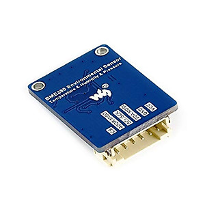 Waveshare BME280 Environmental Sensor, Compatible with Raspberry Pi 5/4B/3B/Zero/Zero W/Zero 2W/Pico/Pico W/Pico WH, Temperature, Humidity, Barometric Pressure