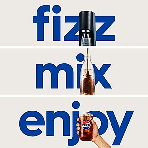 SodaStream Terra Sparkling Water Maker (Misty Blue) with CO2 and Dishwasher Safe Bottle