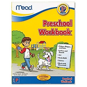 Mead Preschool Workbook, 10-7/8 x 8-3/8-Inches, 320 Pages (48054)
