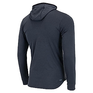 New Balance Men's Tenacity Hooded Quarter Zip 22, Black, Large