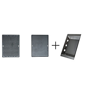 Mont Alpi Built-in MABi400-COMBO 32-Inch 4-Burner 63000 BTU Built-In Stainless Steel Outdoor Kitchen Island Gas BBQ Grill + Glass Door Compact Refrigerator + Charcoal Tray & Griddle Plate Combo