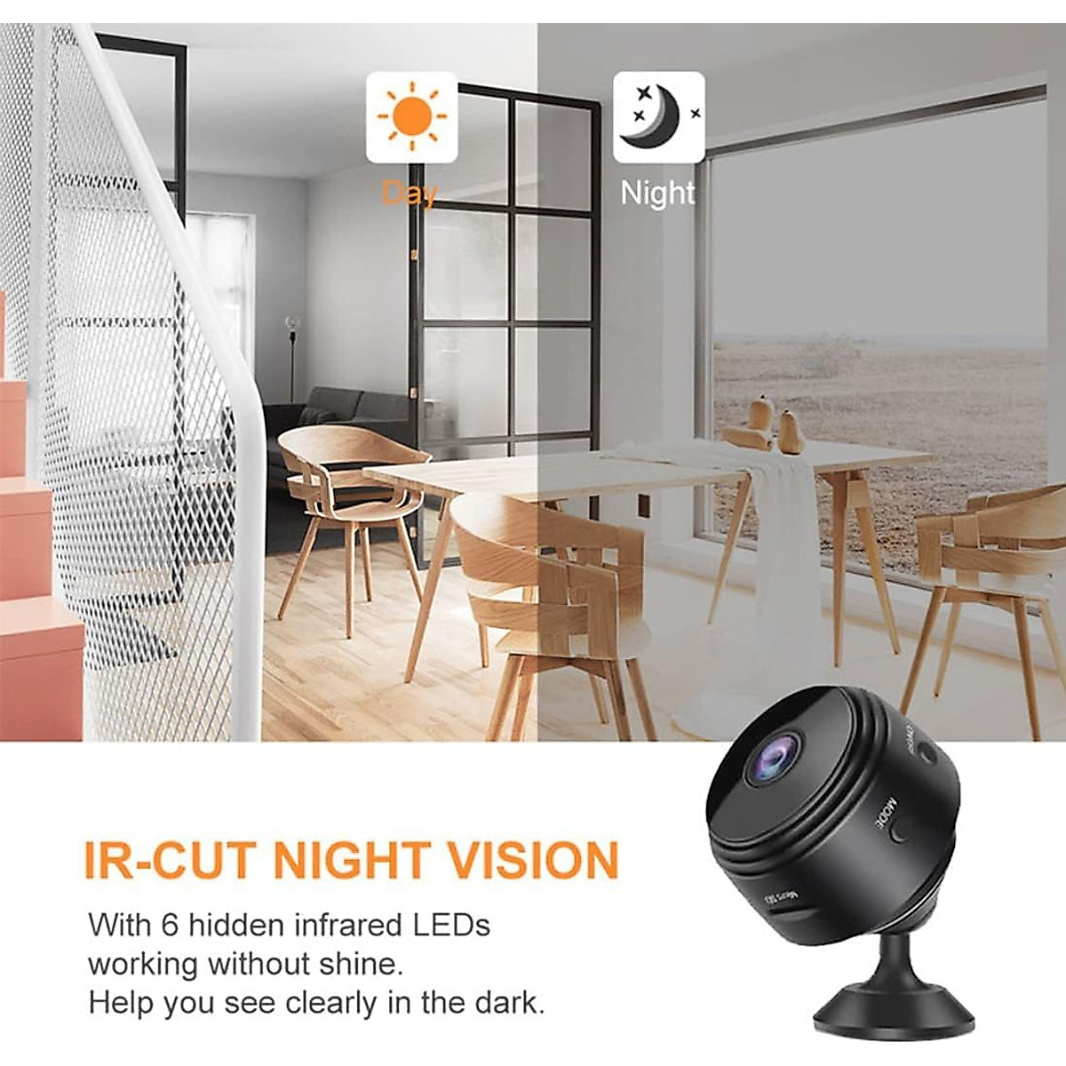 Enzemit A9 Mini Camera WiFi 1080P HD IP Camera Home Security Magnetic Wireless Mini Camcorder Micro Video Surveillance Camera with IR Night Vision