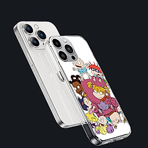 ACHETE Phone Case Ru-grats Compatible with iPhone 14 Pro Max Scratch Charm Shockproof Accessories Bumper Waterproof Transparent