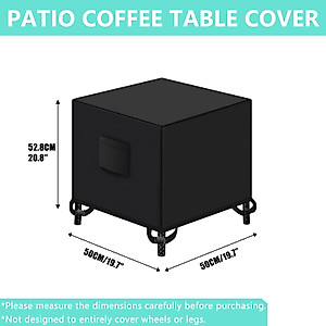 Kovshuiwe 3 Pieces Patio Set Cover, Upgraded 600D Heavy Duty Oxford Fabric Patio Conversation Set Covers, Patio Furniture Sets Covers Waterproof - 3 Piece Patio Furniture Covers