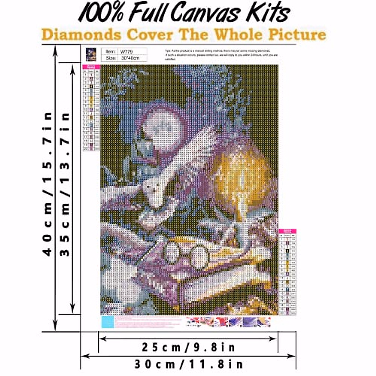 CHANGBAISHAN 5D Diamond Painting Kits for Adults and Kids - Full Drill Diamond Painting 12''×16'' - Crystal Rhinestone Diamond Art Kits for Beginners - Home Wall Decor