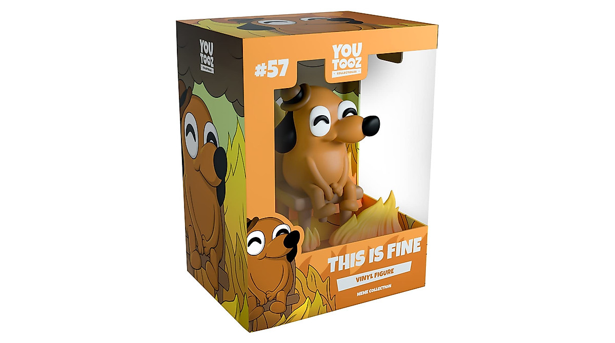 Youtooz This is Fine Dog Vinyl Figure - Meme Collection