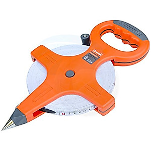 50Meter Constriction Metric Retractable Long Fiberglass Measuring Tape