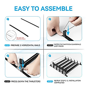 MERICARGO Drink Organizer for Fridge, Self-Pushing Soda Can Organizer for Refrigerator with Adjustable Pusher Glide, Automatic Drink Dispenser for Fridge Pantry, 5 Rows