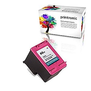 Printronic Remanufactured HP 60XL Ink Cartridge for HP Deskjet F4480 F4280 F4580 F2480 PhotoSmart C4780 C4680 Envy 120 Printers (1 Color)