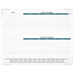 AT-A-GLANCE 2023 Monthly Desk Calendar, Desk Pad, 21-3/4" x 17", Standard, Panoramic, Landscape (89802)