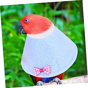 DOITOOL 4 Pcs Parrot Collar Lovebird Cone Collar Pet Recovery Collar Bird Collar Parrot Elizabethan Collars Parrot Recovery Collar Pet Costume Collar Pluma Neck Collar Polar Fleece
