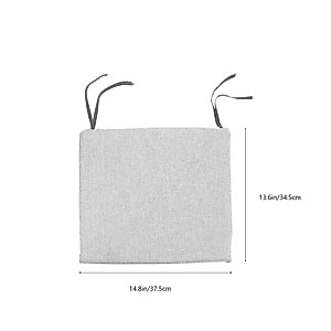 OSALADI Memory Foam Cushion Mat Outside Chair Cusionshions Simple Chair Cushions Car Seats Pad Home Chair Cushions Sofa Chair Cushions Home Seats Pad Office Cotton Linen Desk Chair Outdoor