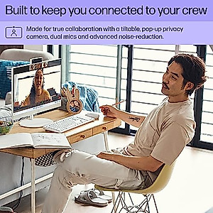 HP 23.8 inch All-in-One Desktop PC, FHD Display, AMD Athlon Silver 7120U, 8 GB RAM, 256 GB SSD, AMD Radeon Graphics, Windows 11 Home, 24-cr0010 (2023)