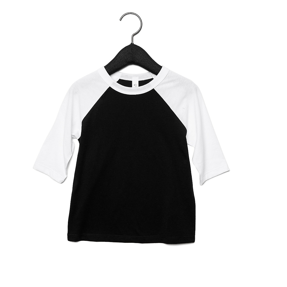 Bella Canvas 3/4-Sleeve Baseball T-Shirt (3200T) White/Red, 5T