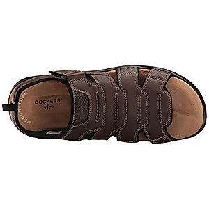 Dockers Men's Shorewood Fisherman Sandal, Briar, 9 M US