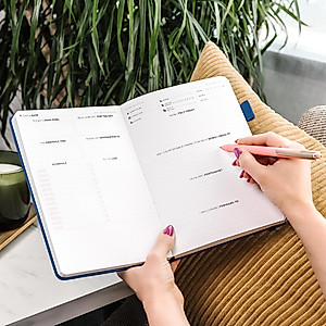 Clever Fox Self-Care Journal – Daily Reflection Notebook – Mental Health & Personal Development Planner, Meditation & Mood Log, A5 (Mystic Blue)