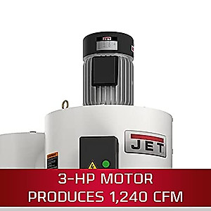 JET JCDC-3 Cyclone Dust Collector, 2-Micron Filter, 1240 CFM, 3HP, 1Ph 230 (717530K)