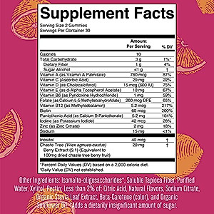 MaryRuth's Multivitamin for Women 40+ | Sugar Free | Vegan Womens Vitamins | Immune Support Daily Women's Multivitamin + Chasteberry | Hair, Skin and Nail Gummy Vitamins for Women | 60 Count