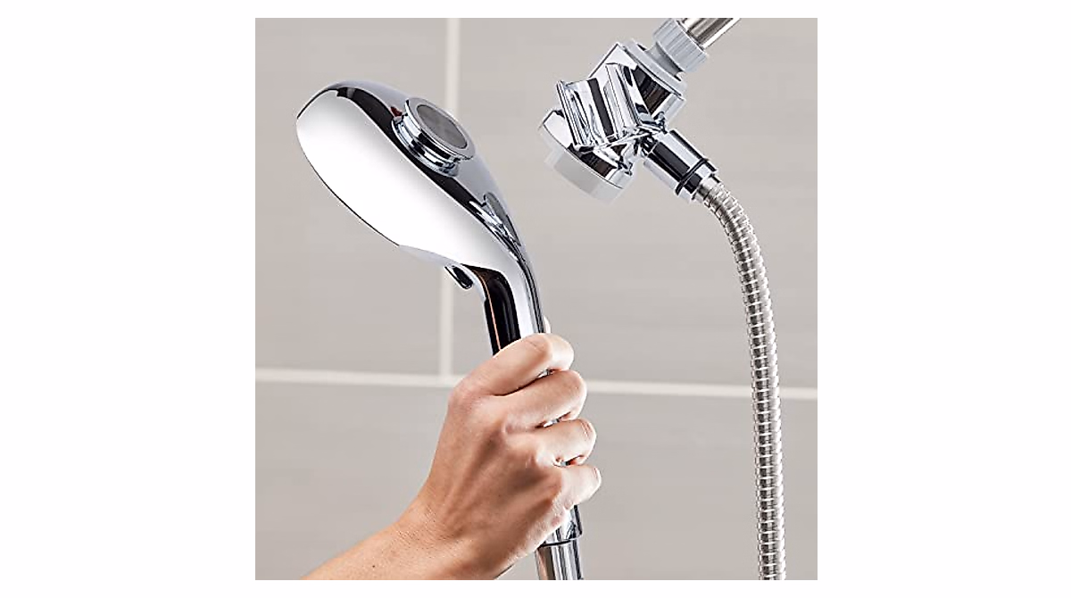Waterpik Magnetic Dual Dock Adjustable Height Hand Held Shower Head ...