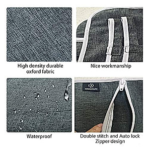 KINGSUSLAY Hanging Laundry Hamper, Over The Door Laundry Hamper and Hanging Laundry Bag, Extra Large Space Saving Hanging Hamper with 2 Types Hooks (35x 22Inch, Heather Grey)