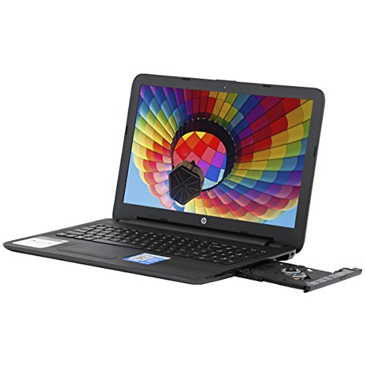 HP Notebook Laptop 15.6 HD Vibrant Display Quad Core AMD E2-7110 APU 1.8GHz 4GB RAM 500GB HDD DVD Windows 10