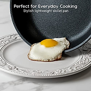 IRIS USA 10 Inch Non-Stick Frying Pan, Skillet with MEGASTONE™ Coating for Healthy Cooking, Everyday Cookware, PFOA Free