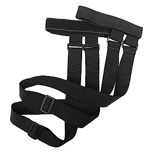 BESPORTBLE 2 Pcs Snowboard Shoulder Strap Snowboard Boot Carrier Strap Portable Ski Board Harness Ski Leash Skijoring Harness Adjustable Belt Portable Snowboard Harness Boots Outdoor Nylon