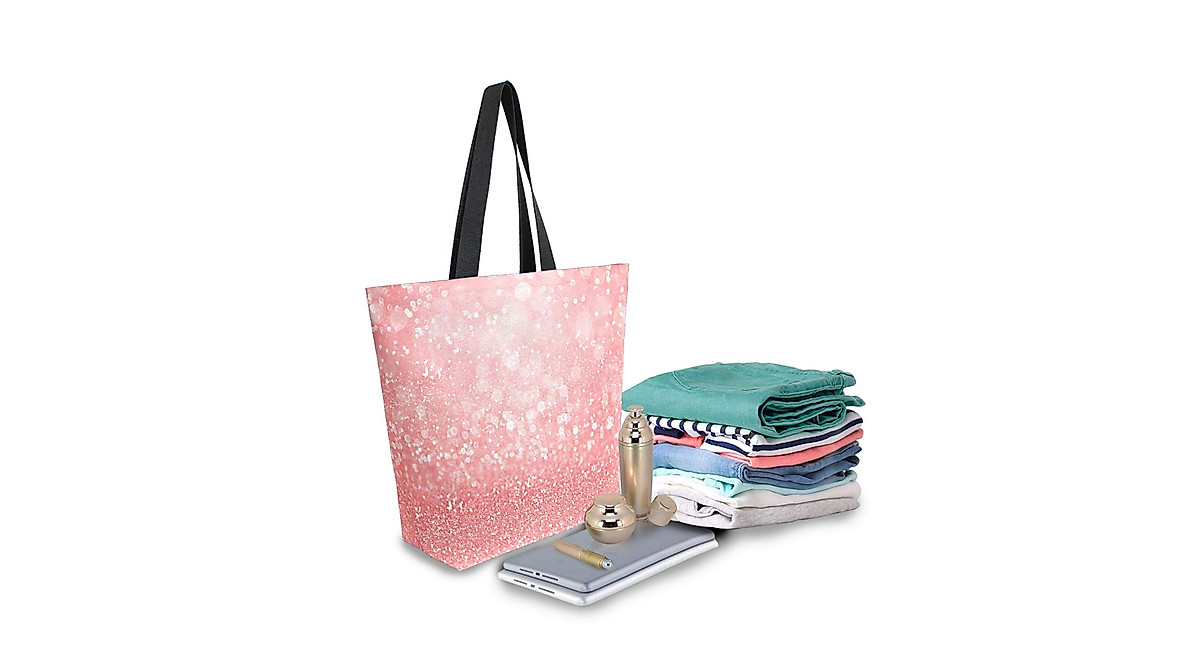 Coral Pink Canvas Tote Bag - Stylish & Durable