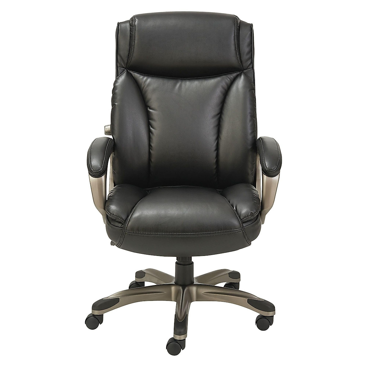 Alera ALEVN4119 Alera Veon Series Executive Highback Leather Chair, Coil Spring Cushioning,black