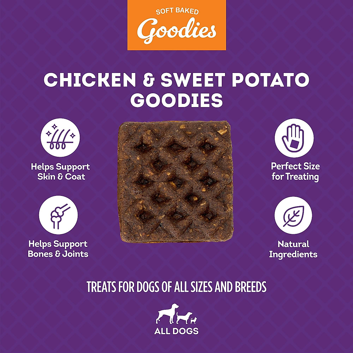 Treatly Soft Baked Goodies Chicken & Sweet Potato w/Collage Dog Treats - 5oz/1 Pack