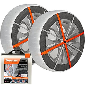 AutoSock for Passenger Vehicles HP695, Snow Socks for Tires, Pack of 2