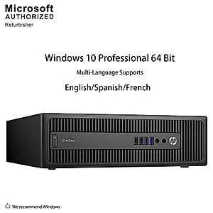 HP EliteDesk 800 G1 SFF Intel Core i7-4770 3.40Ghz 16GB RAM 240GB SSD and 3TB HDD Win 10 Pro (Renewed)